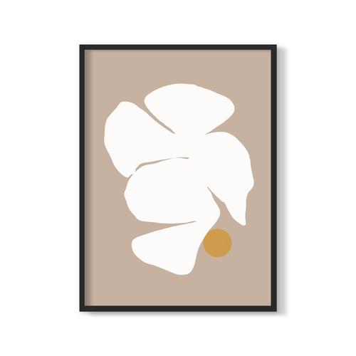 Promo Poster "Organic 1" + Premium Frame Kayu - Hitam+mat, Frame ...