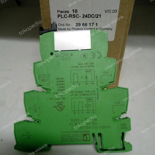 Jual phoenix contact relay PLC-RSC-24DC/21 24vdc - Kota Tangerang ...