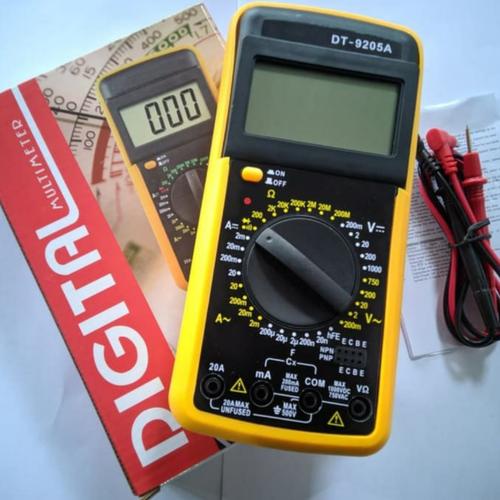 Jual DIGITAL MULTIMETER MULTI TESTER DT-9205A AVO METER DT-9205A ...
