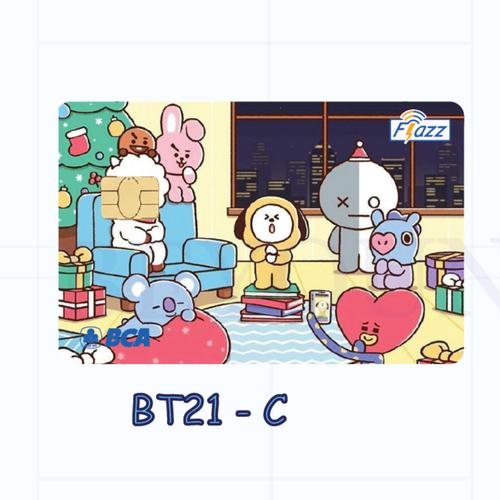 Jual KARTU FLAZZ GEN 2 ETOLL KARTUN LUCU BT21 KARAKTER LINE BTS EMONEY ...