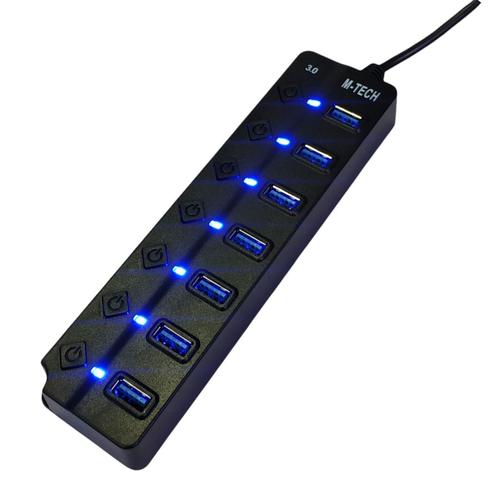 Jual M-TECH HUB USB 3.0 Panjang Kabel 1.2M ON-OFF 7 Port 4 Port - 7 ...