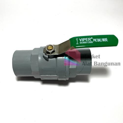 Jual Ball Valve PVC Gagang Besi 1” / Stop Kran Keran PVC 1” Handle Besi / B - Kab. Bandung Barat ...