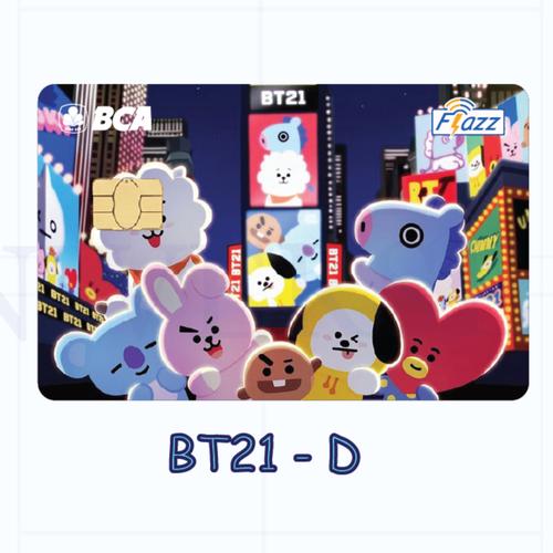 Jual KARTU FLAZZ GEN 2 ETOLL KARTUN LUCU BT21 KARAKTER LINE BTS EMONEY ...
