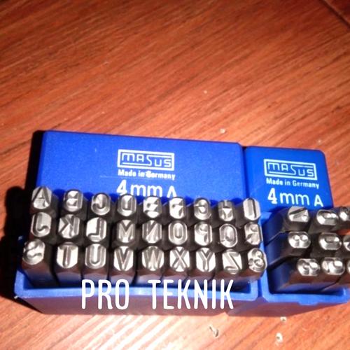 Jual masus stamp punch number alat ketok angka & huruf 4 mm made in ...