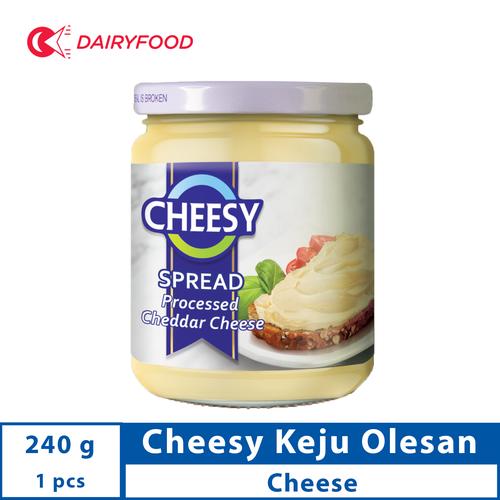 Jual CHEESY Keju Spread atau Oles Original 240 GR Bubuk Mozzarella ...