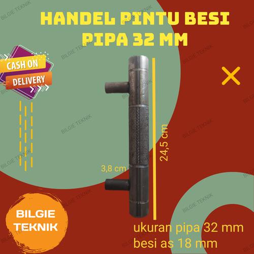 Jual Handel pegangan pintu pagar besi pipa uk 32 mm garasi gebyok ruko ...