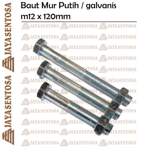Jual mur baut 12 x 120 / bmp m12 x 120 galvanis / bmp m12 x 120 murah ...