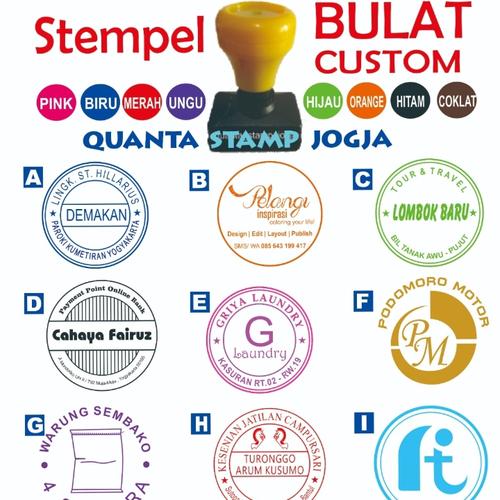 Jual Stempel Bulat Custom - 4 cm - Kab. Sleman - Stempel Quanta online ...