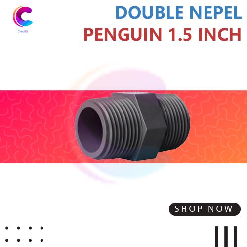 Jual Double Nepel PENGUIN 1.5 Inch Sambungan Drat Niple Nipple Nepel ...