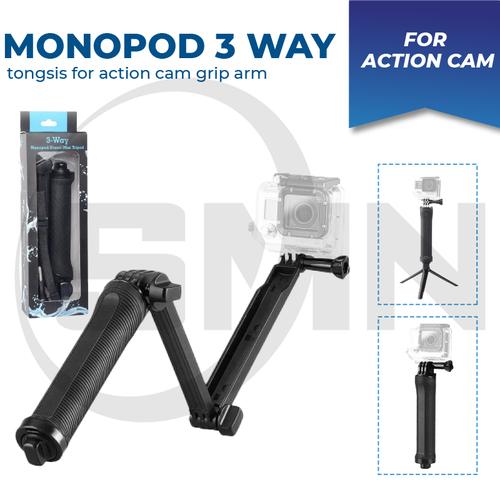 Jual Monopod 3way tongsis for action cam grip arm - Jakarta Barat ...
