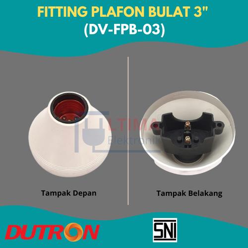 Jual Dutron Fitting Lampu bulat Plafon Dutron 3 inch DV-FPB-03 - Kota ...