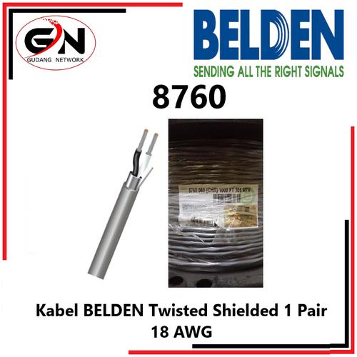 Jual Kabel BELDEN 8760 Twisted Shielded 1 Pair 18AWG / Belden 8760 18 ...