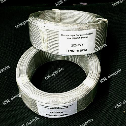 Jual Kabel thermocouple utk type K/CA (2X0.65mm)100meter made in taiwan ...