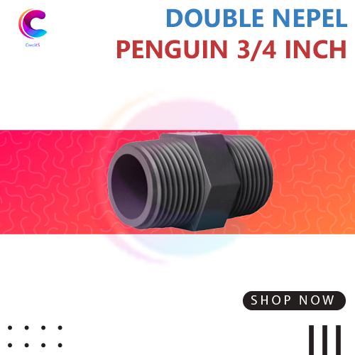 Jual Double Nepel PENGUIN 3/4 Inch Sambungan Drat Niple Nipple Nepel ...