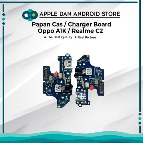 Jual PAPAN CAS / CHARGER BOARD / CONNECTOR CHARGER OPPO A1K / REALME C2 ...