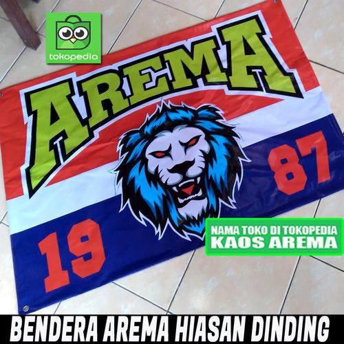 Jual BENDERA AREMA HIASAN DINDING SINGO EDAN - KAOS AREMA FASHION ...