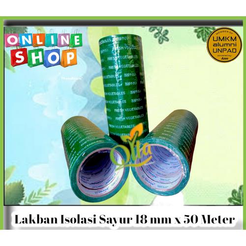 Jual Lakban Fresh Sayur Vegetable Isolasi 18mm x 50meter Hijau - Kab ...