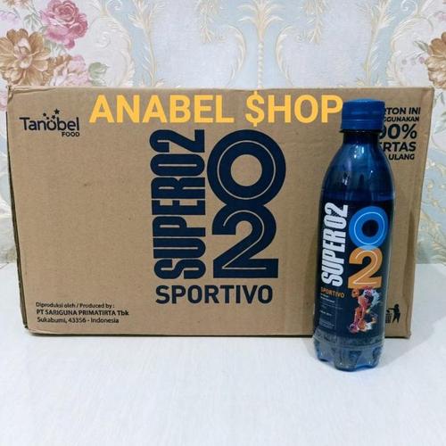 Jual New Super O2 Sportivo Minuman Air Oksigen 385Ml 1 Karton Oxygen ...
