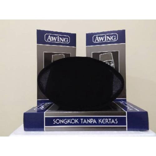 Jual Songkok Kopyah Peci Hitam Awing AC Tinggi 8,9,10,11,12 Original ...
