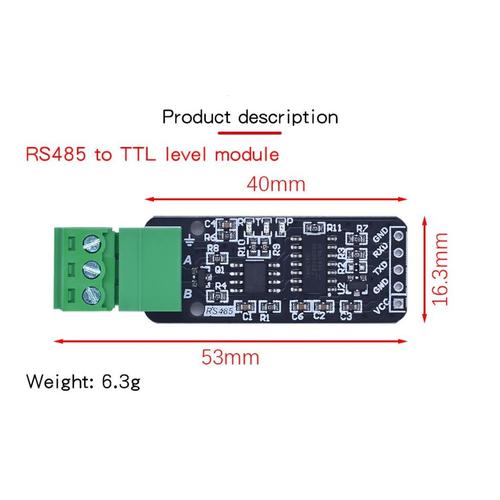 Jual RS485 To TTL Serial Port Converter Adapter MODBUS Communication ...