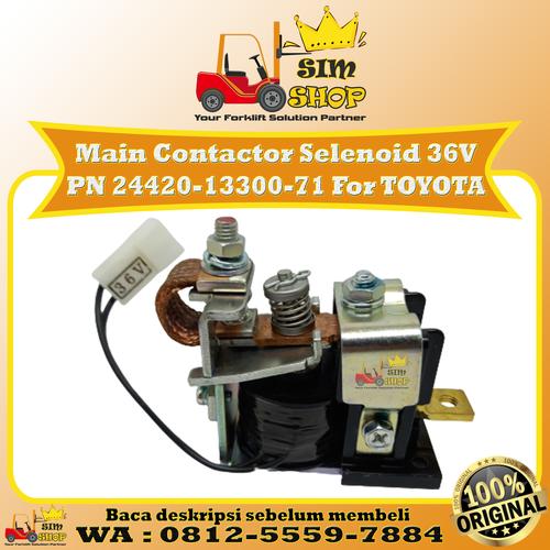 Jual Main Contactor Selenoid 36V PN 24420-13300-71 For TOYOTA 7FB 8FB ...