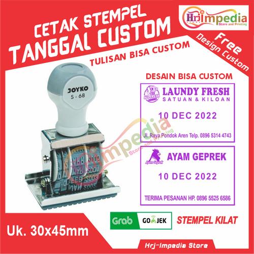 Jual Cetak Stempel Tanggal Logo Custom | Cetak Stempel Tanggal Custom ...