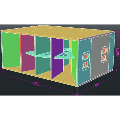 Jual Potongan Papan Box Subwoofer Horn Loaded PIONEER - 218HS - 2 x ...