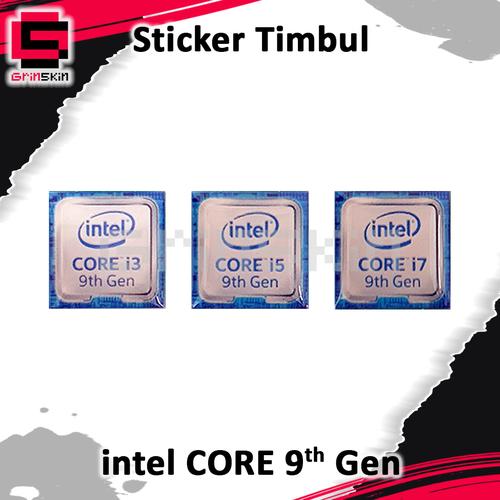 Jual Sticker Timbul Emblem intel Core i3 i5 i7 Gen 9 - core i7 - Kab ...