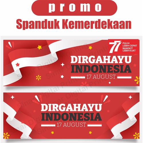 Jual Promo Spanduk/Banner Kemerdekaan / Agustusan - 2 cm x 1 cm ...