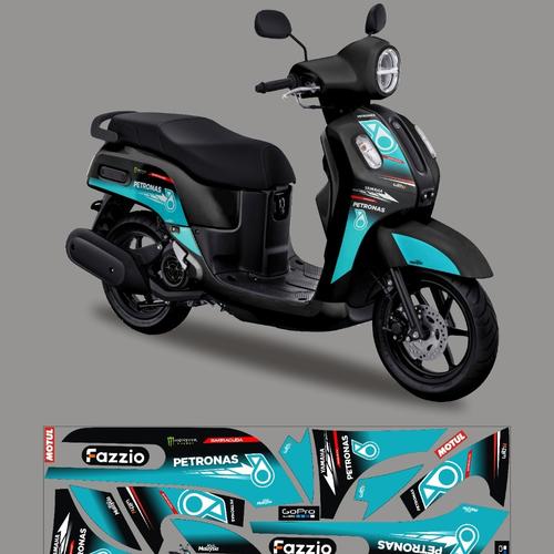 Jual Decal Striping Yamaha Fazzio Stiker Variasi Motif Petronas - tosca - Kab. Bandung ...