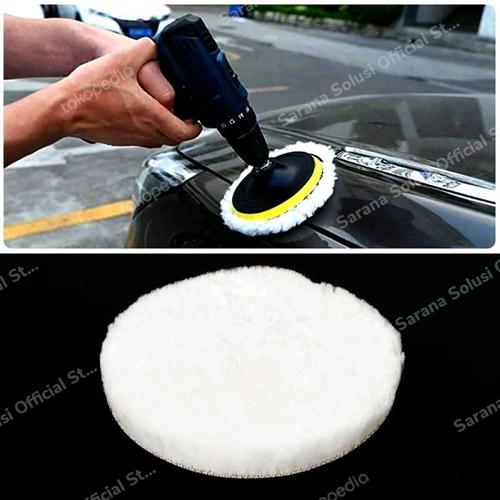 Jual Set Alat Busa Poles Body Mobil 8 cm 3 pc Polisher Pad Wol Poles ...