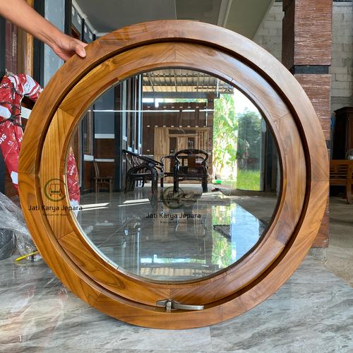 Jual Kusen jendela bulat, kusen jendela bundar kayu jati, jendela ...