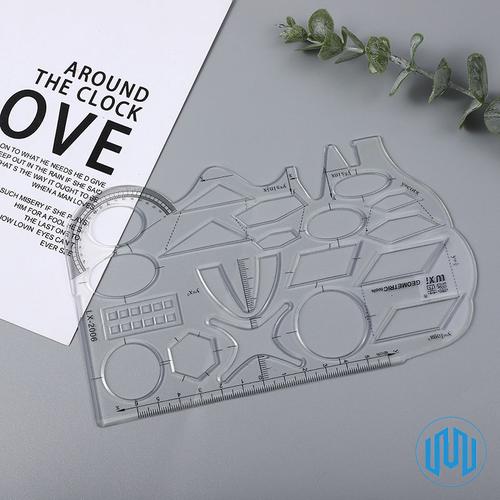 Jual Penggaris Geometri Multifungsi Bangun Datar Ruang Matematika ...