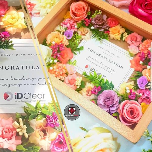 Jual Gift Frame Box Flower Congratulation /Birthday/ Thank You ...