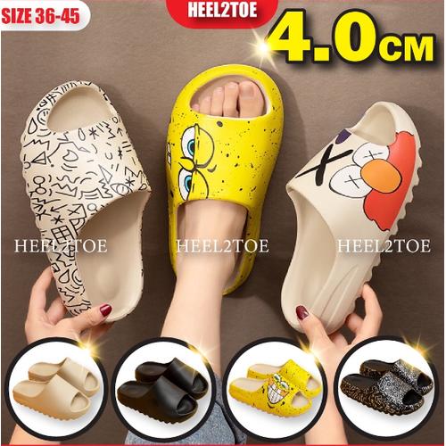 Jual Sandal Yeezy Slide PREMIUM tebal ELMO KAWS KARAKTER Korea Empuk ...
