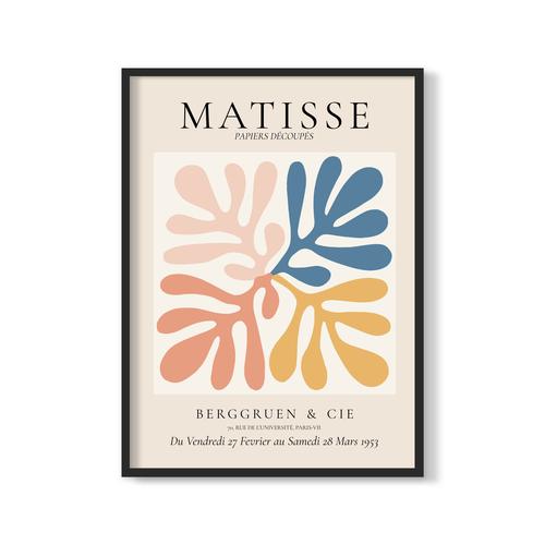 Promo Poster "Matisse - Art Exhibition" + Premium Frame Kayu - Hitam ...