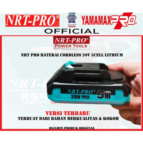 Jual NRT-PRO Baterai Mesin Bor Cordless Drill 20 V 20V DC343 DC 343 ...