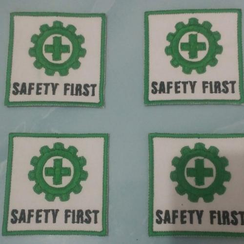 Jual logo safety first bordir / logo safety first emblem - Kab. Bandung ...