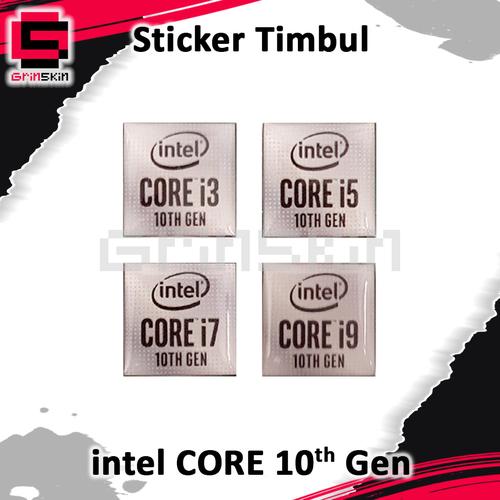 Jual Sticker Timbul Emblem intel Core i3 i5 i7 i9 Gen 10 - core i7 ...