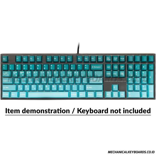 Jual Tai-Hao Pine Green Gradient Cubic ABS Double Shot Keycap (Hangul ...