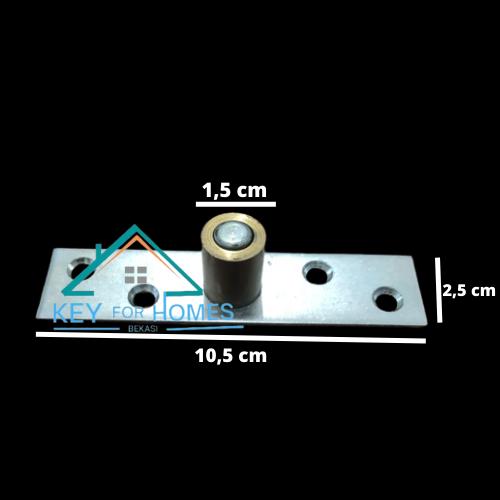 Jual RODA BAWAH UNTUK REL PINTU GESER/SLIDING GUIDE LURUS T KUNINGAN ...