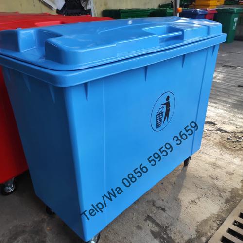 Jual TEMPAT SAMPAH BESAR/BAK SAMPAH BESAR 660 Liter - Merah - Kota Bogor - CV. PUTRA FIBER ...