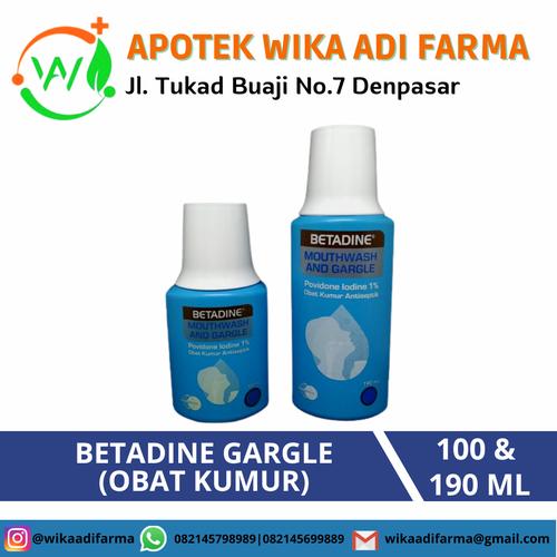 Jual BETADINE GARGLE | OBAT KUMUR 100 ML & 190 ML - 100 ML - Kota ...