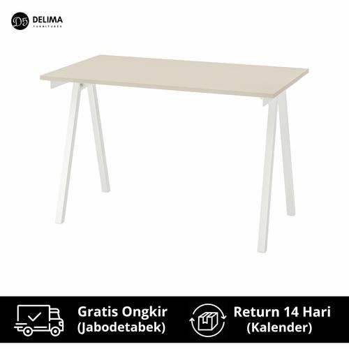Jual Meja Belajar Meja Kerja Minimalis Meja Kerja Kantor 120 cm - Putih ...