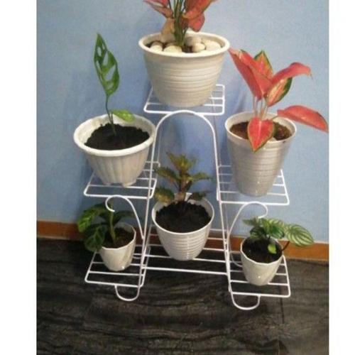 Jual rak pot 6 dudukan/standing pot bentuk A/standing pot besi ...