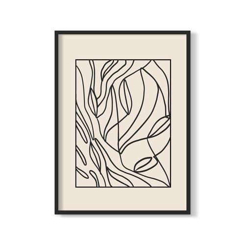 Jual Poster "Tangled-Light" + Premium Frame Kayu - Hitam, Frame 30x40cm ...