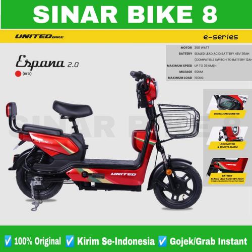 Jual Sepeda Listrik UNITED ESPANA 2.0 Electric E Bike 350 Watt - Kab ...