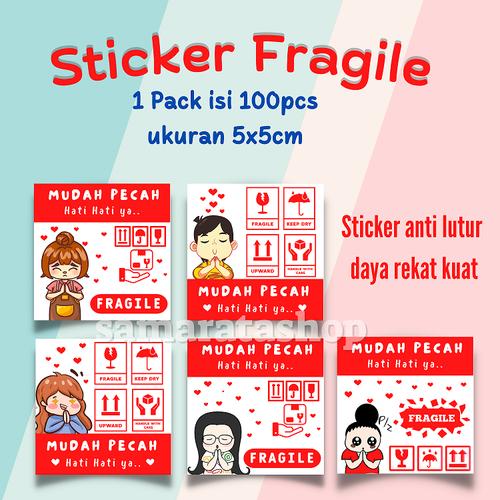 Jual Stiker Fragile Sticker Tempel Awas Pecah - Kab. Gresik - Samarata ...
