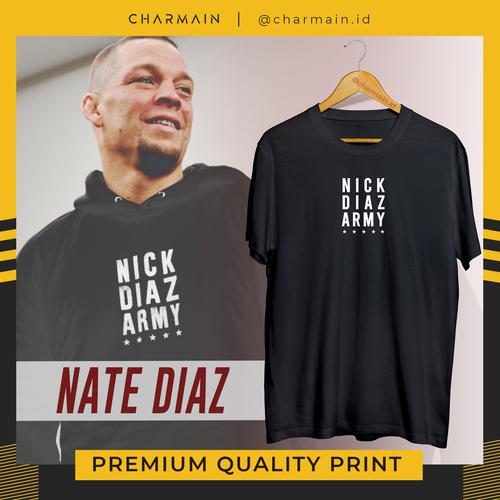 Jual Kaos Nate Diaz with NICK DIAZ ARMY UFC MMA - Hitam, M - Jakarta ...