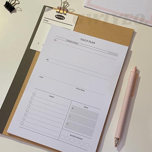 Jual My Daily Plan Planner Notepad Memo Pad Tear Isi Binder Gwiyeo GD02 ...